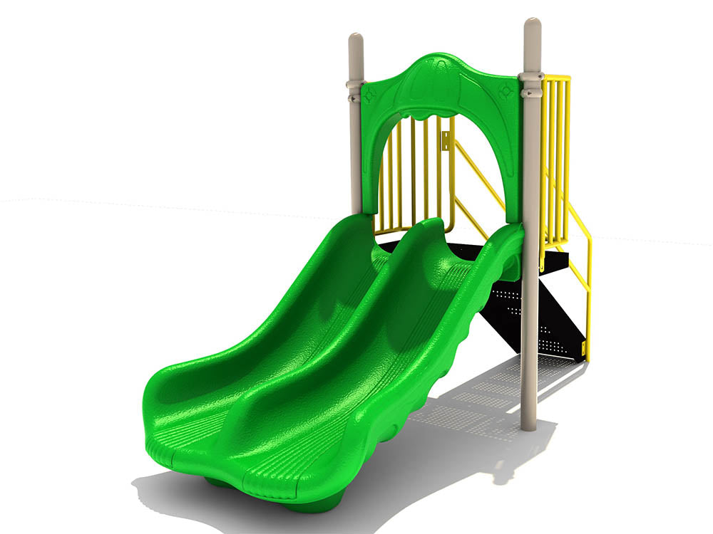 3' Free Standing Double Slide - Actively Play
